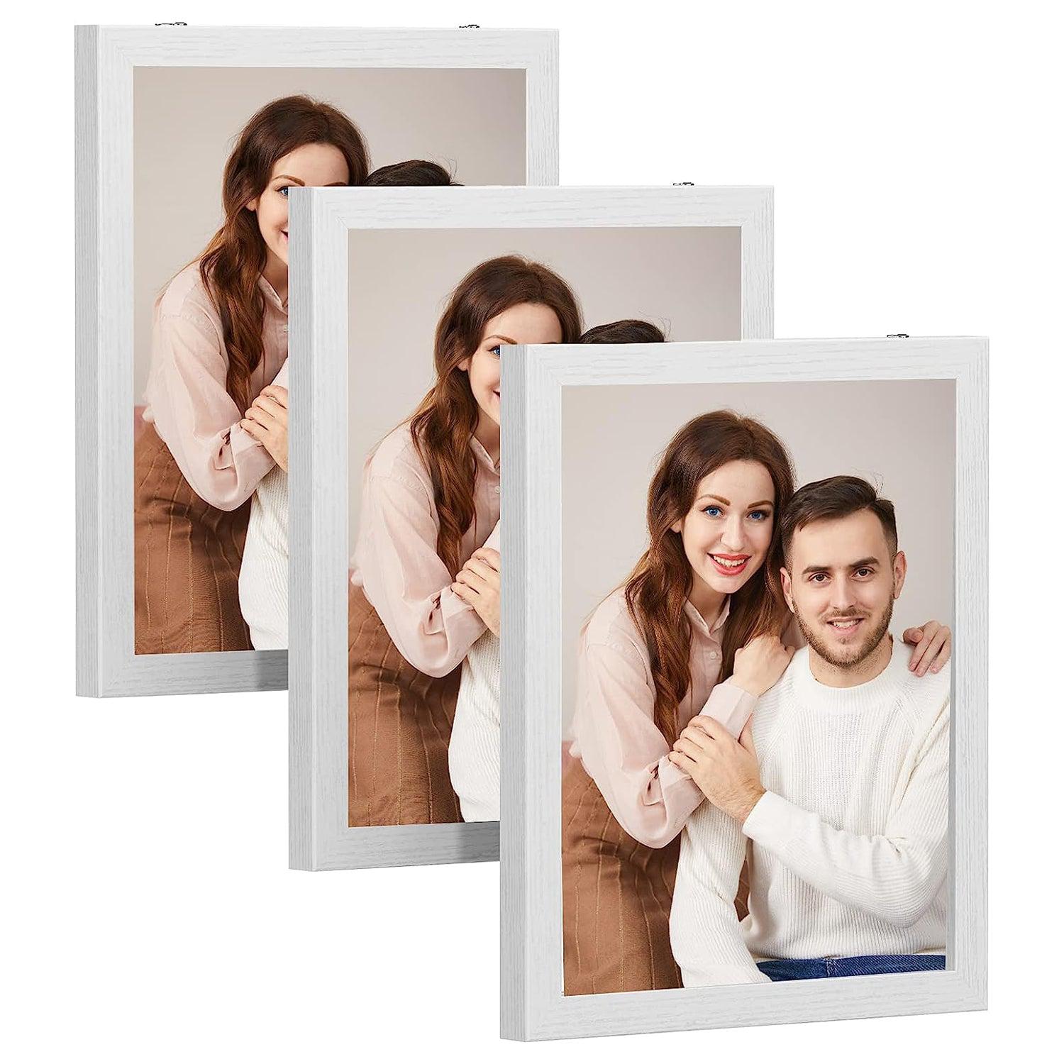 Set plutajućih okvira za slike 3 kom, 2 staklene ploče, bijeli | SONGM – Vasdom.hr