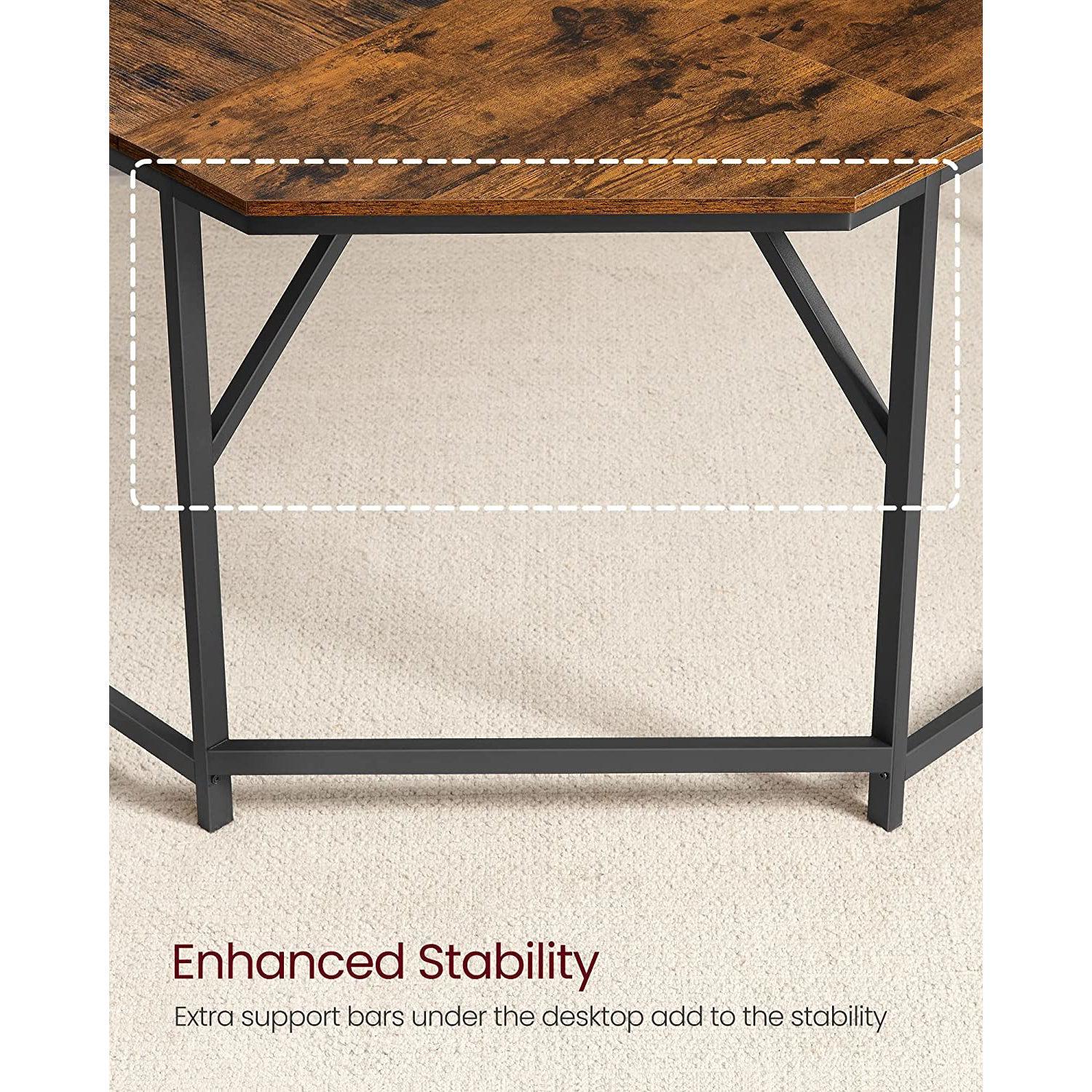 Kutni stol, računalni stol u obliku slova L, uredski stol 149 x 149 x ...